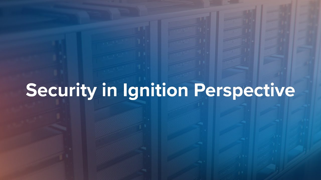 Security in Ignition Perspective