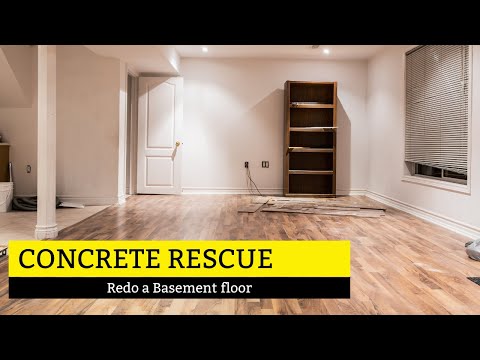 How to use a Microtopping to Redo a Basement floor with Walttools Concrete Rescue