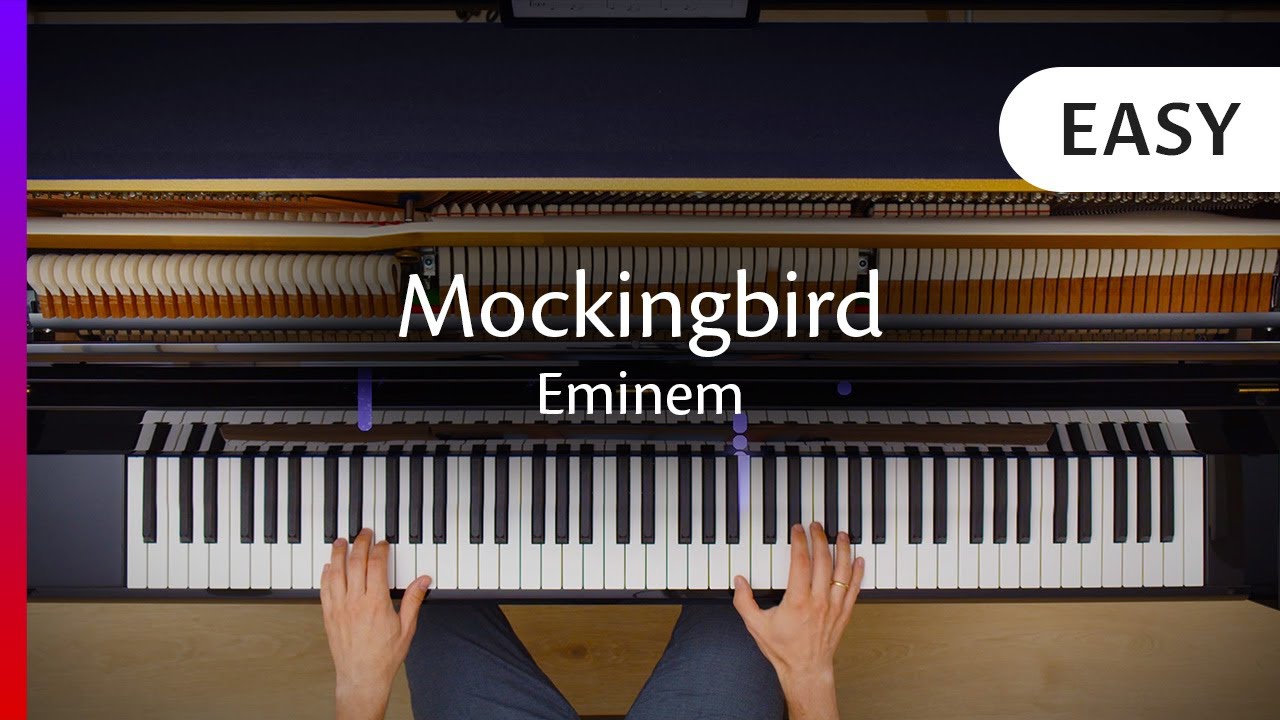 Mockingbird - Eminem EASY Piano Tutorial