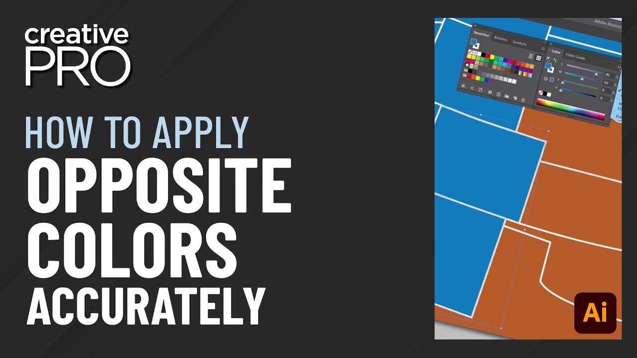 Illustrator: How to Apply Complementary Colors Accurately (Video Tutorial)