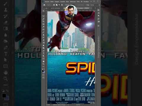 Como remover textos de pôster de filme no photoshop!