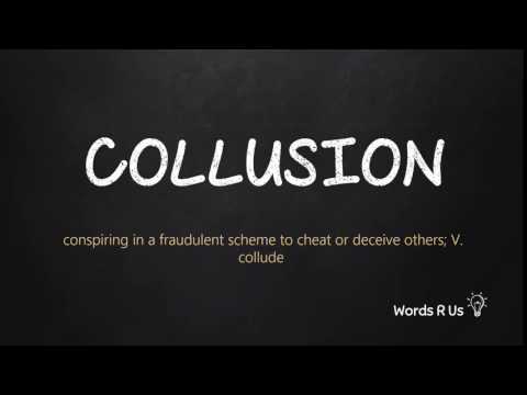 How to Pronounce COLLUSION in American English