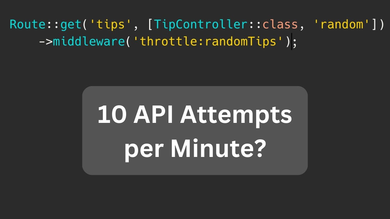 Laravel API Rate Limiting: Default and Custom Throttle