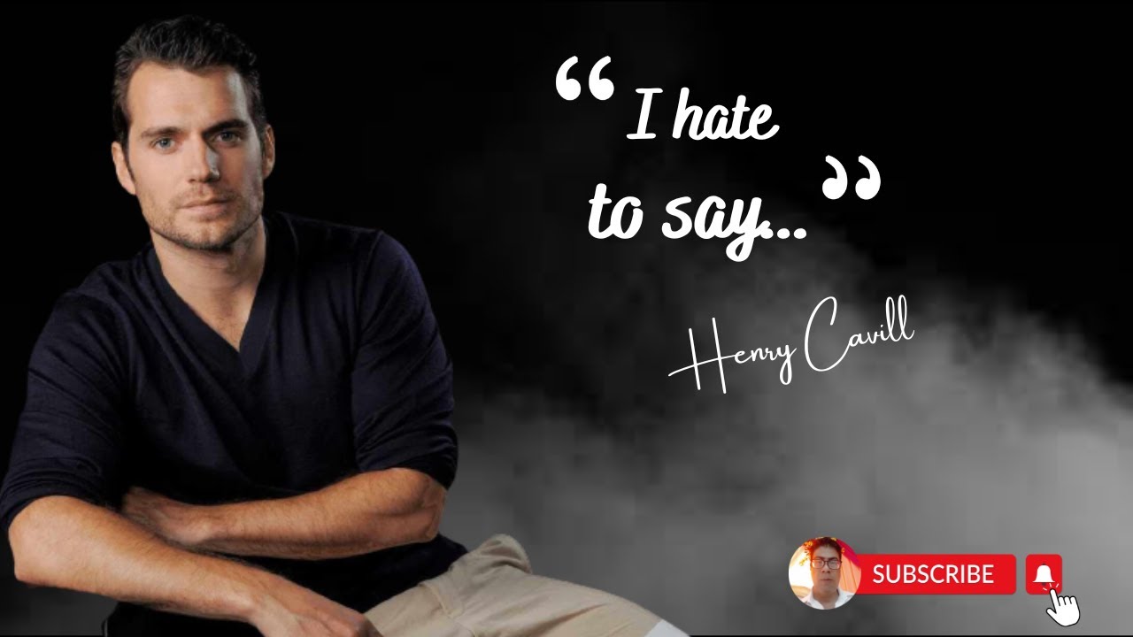 Henry Cavill Shares Great Advice for Life #henrycavill #masterswords