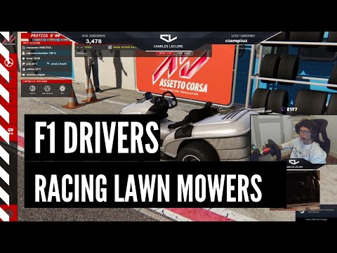 Charles Leclerc F1 Drivers Racing Lawn Mowers - Full Twitch Stream