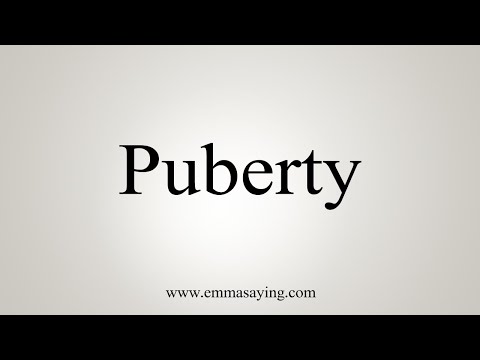How To Say Puberty