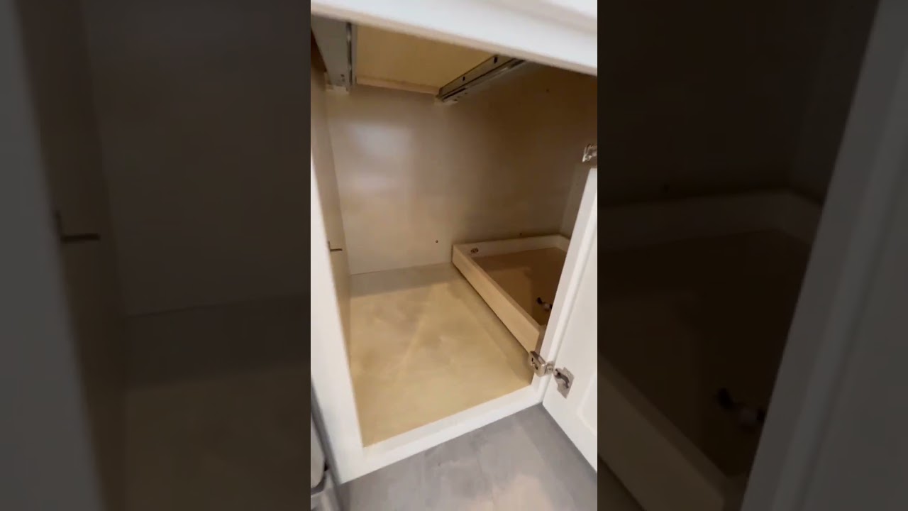 Low Cost Blind Cabinet Solution #kitchencabinets #kitchentips