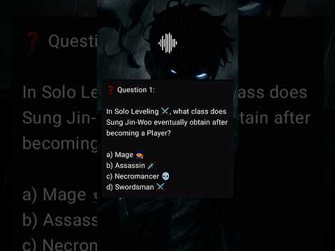 βοΈ Solo Leveling Challenge! ππ #shorts #manhwa #sololeveling #amv #quiz #anime