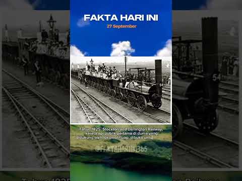 Kereta Api Publik Pertama di Dunia yang Ditenagai oleh Lokomotif Uap, Melintasi 32 km