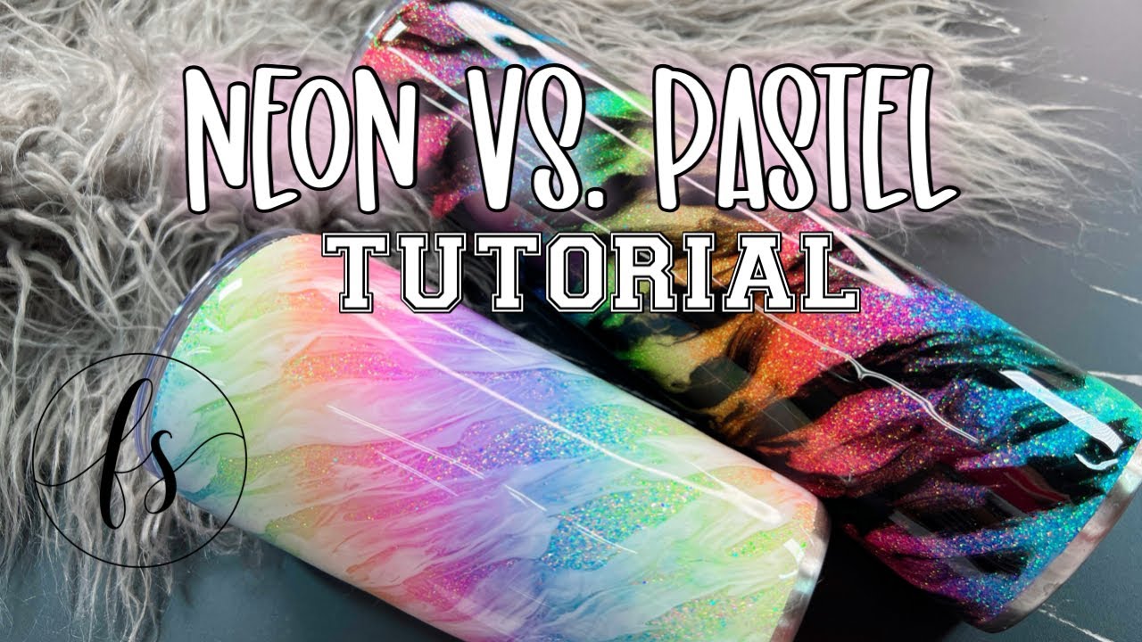 Rainbow Glitter Swirl Tumbler Tutorial