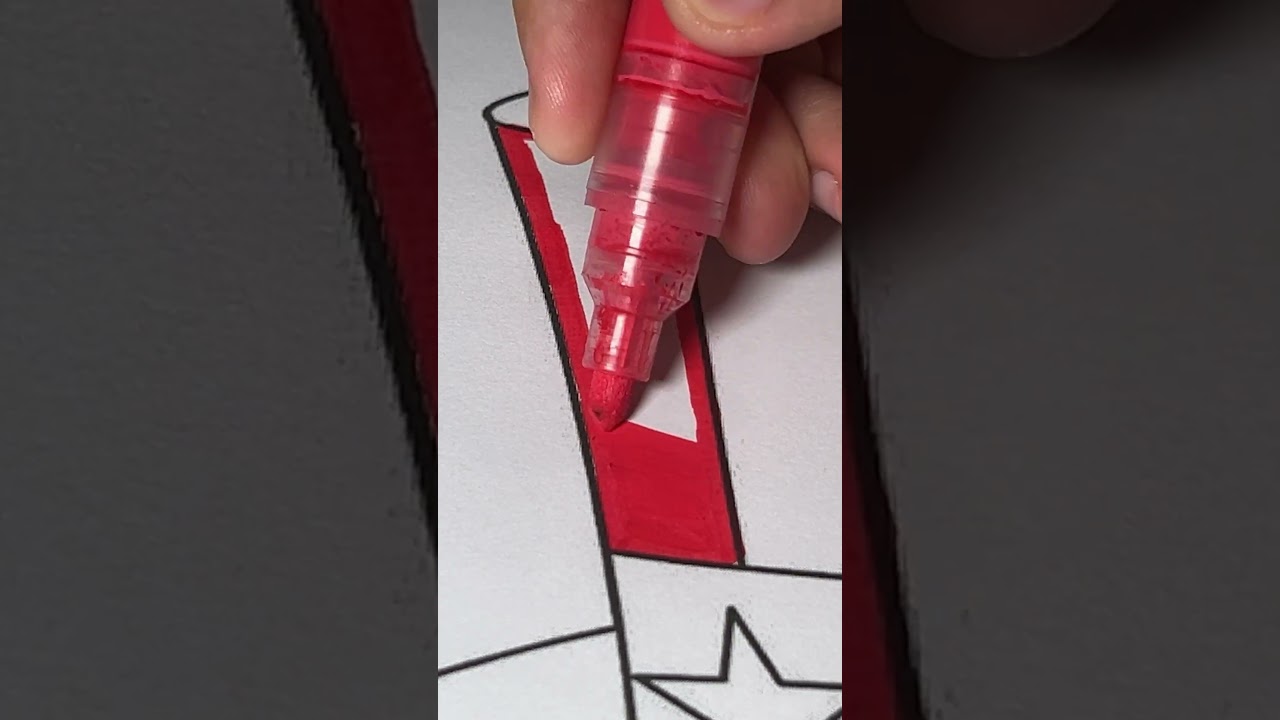 Cars and Snoopy’s - How to Coloring Pages of 4th Of July hat With Markers #4thofjuly2025 #music