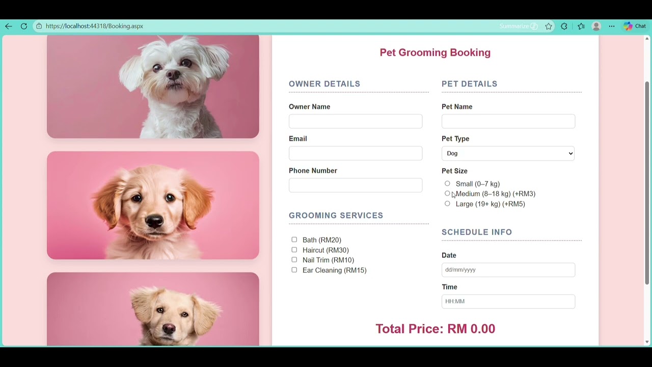Web Application Development Assignment 1 Demo Video (RC24096)