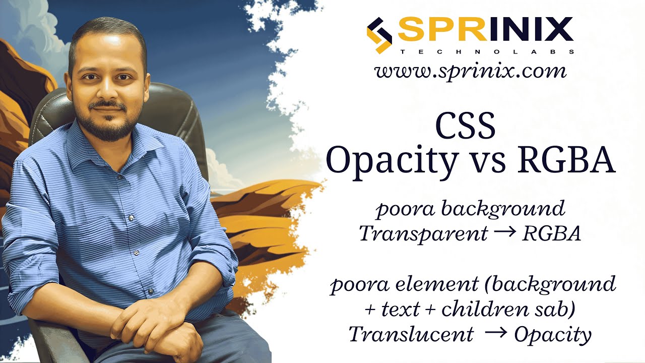CSS Opacity vs RGBA Explained with Examples | Transparent & Translucent in CSS