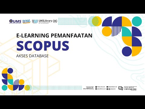 e-Learning Pemanfaatan Akses Database Scopus UMS