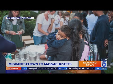 Fight over immigration intensifies as migrants flown to Massachusetts