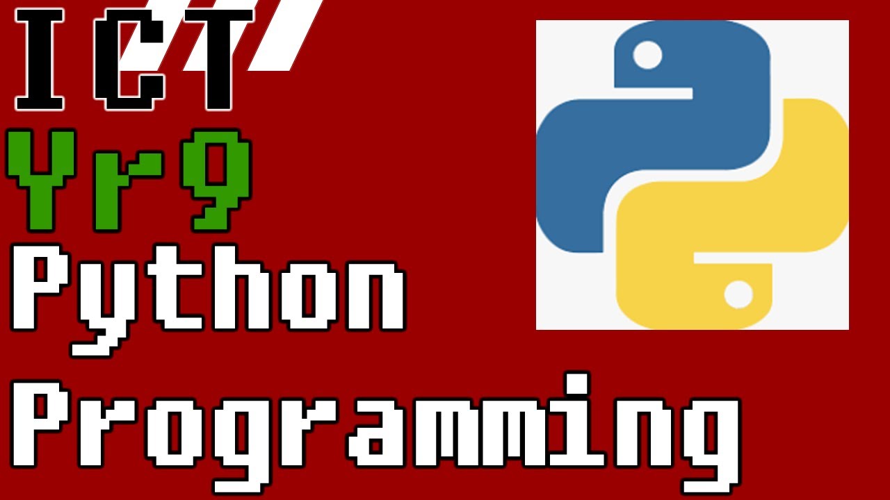 Yr 9 - Python Programming  - Lesson 1