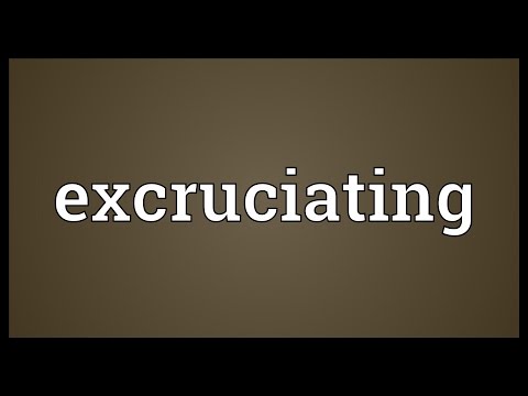 Excruciating Meaning