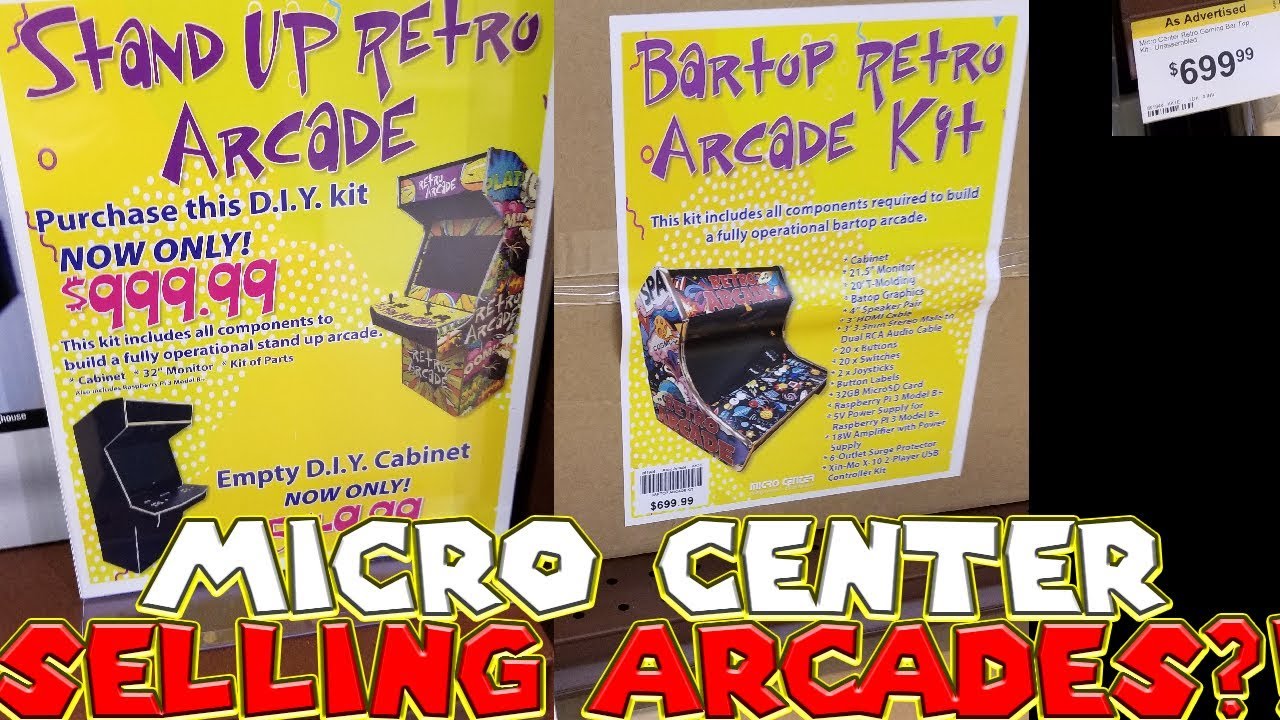 Micro Center Selling DIY Arcades?!