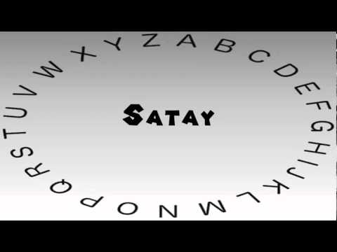 How to Say or Pronounce Satay