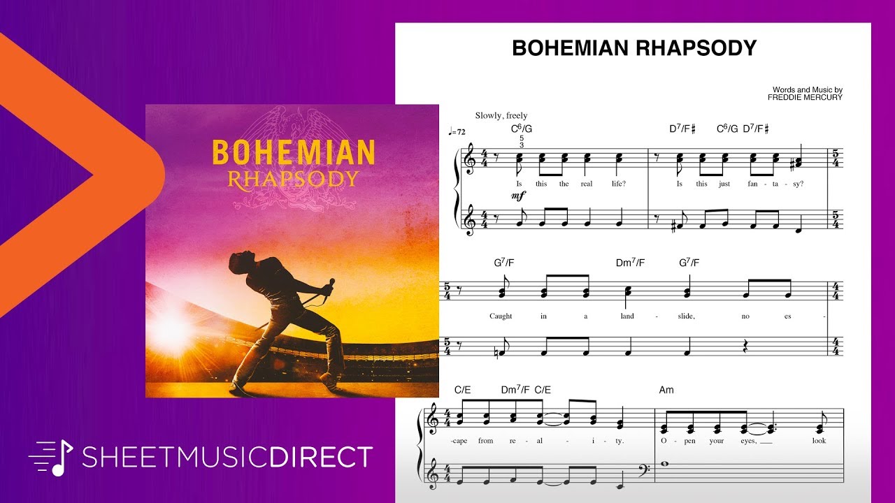 Bohemian Rhapsody Sheet Music - Queen - Easy Piano