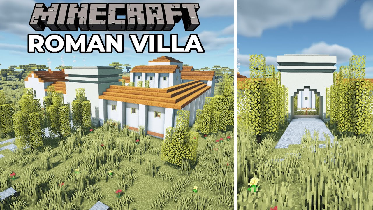 How To Build An Ancient Roman Villa! | Minecraft Tutorial
