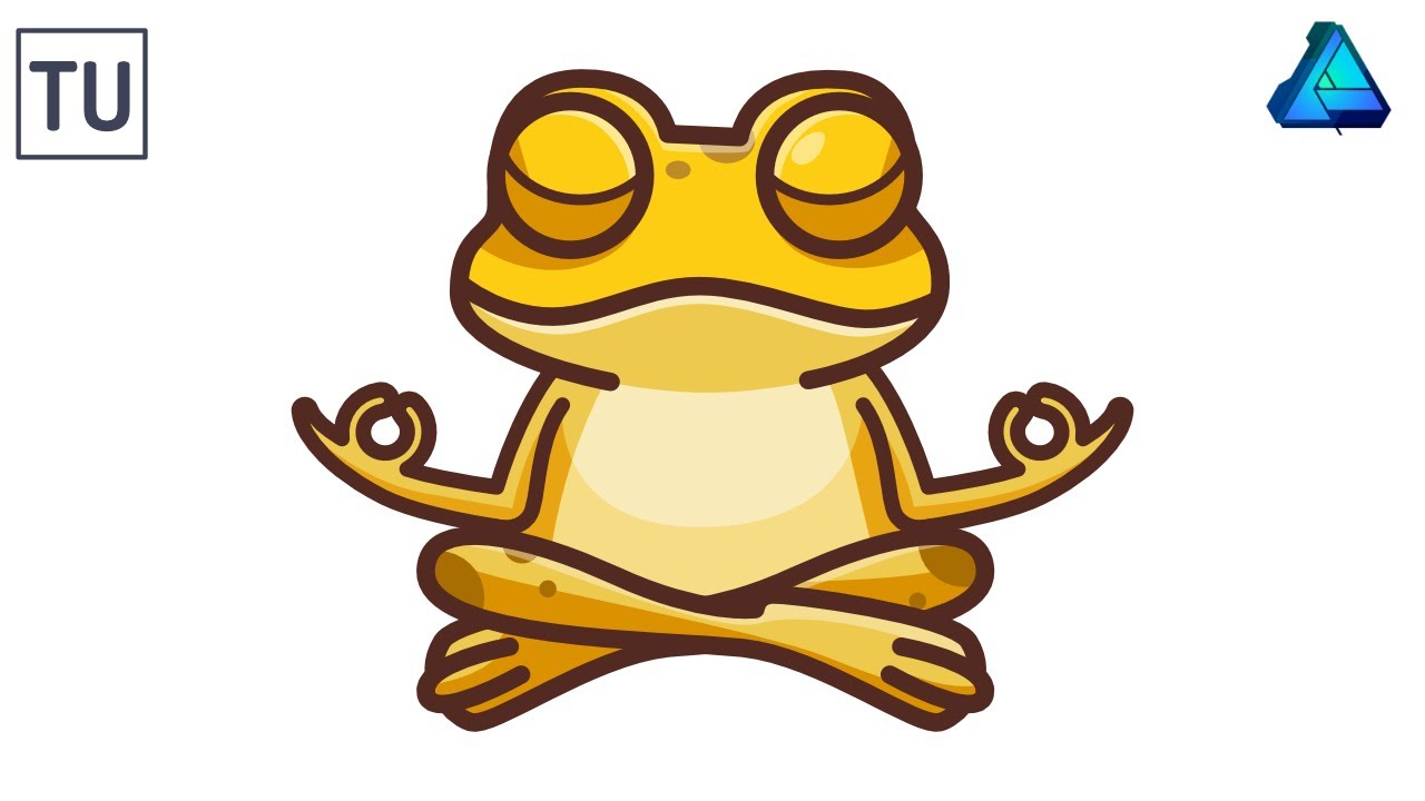 Frog :) Vector Illustration in Affinity Designer