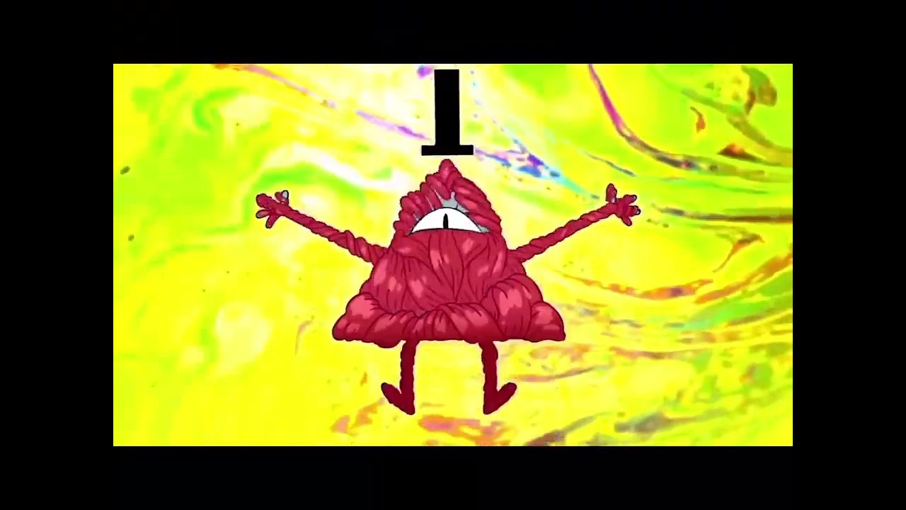 Bill cypher transforms into dancing triangle