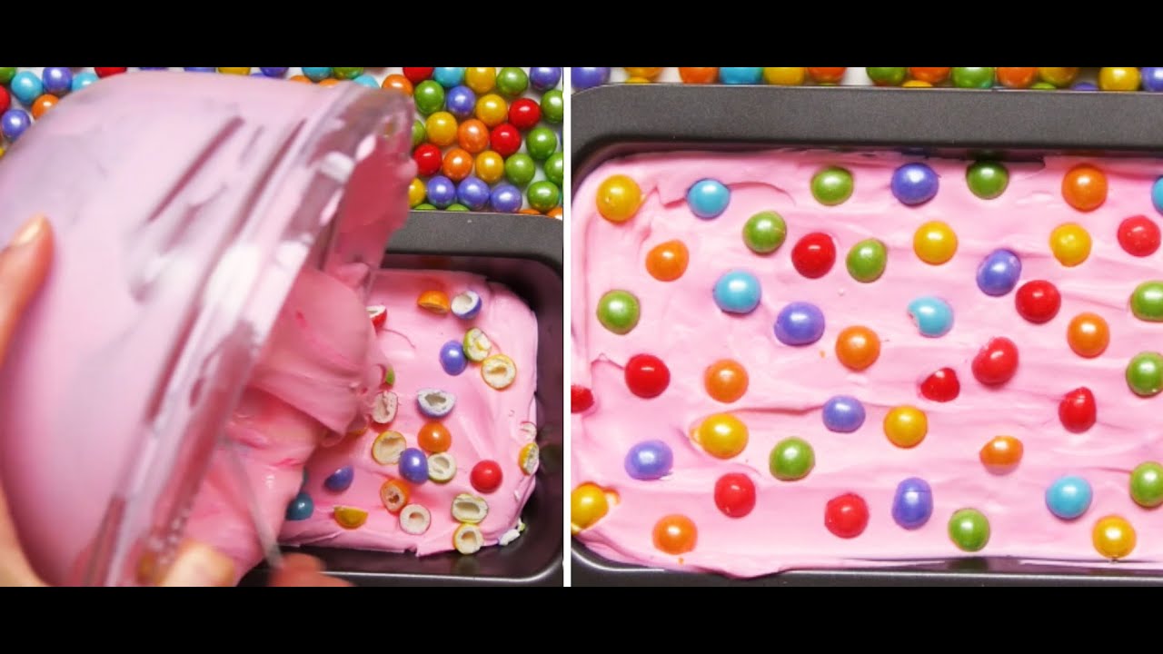 Easy No Churn Bubble Gum Ice Cream