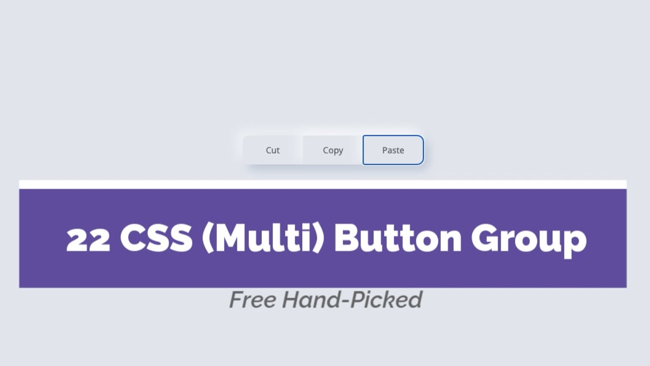 22 CSS (Multi) Button Group