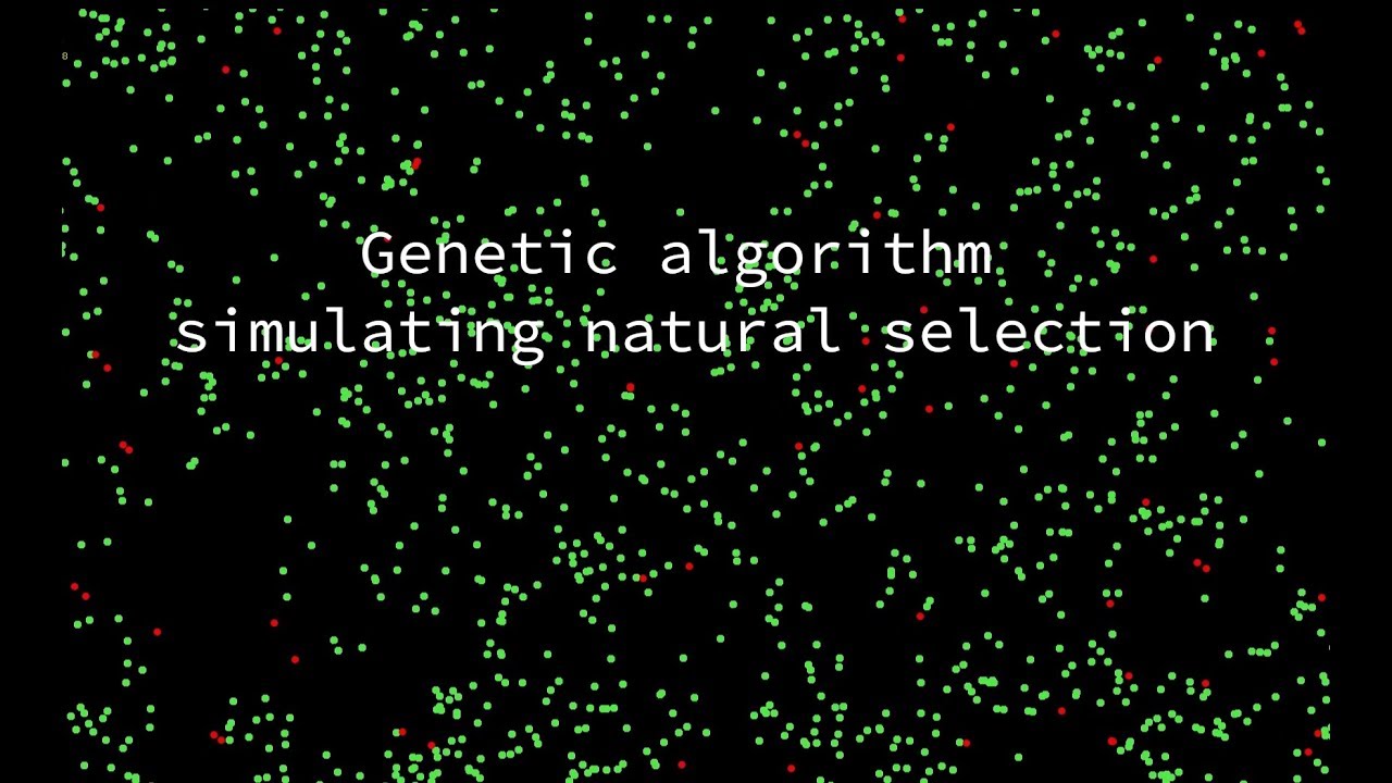 Genetic algorithm simulating natural selection