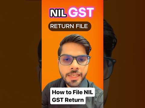 How to file Nil GST Return #gst #finance #tax #icai #commerce #gstreturns #reels #shorts