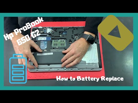 How to Battery Replacement Hp ProBook 650 G2 disassembly