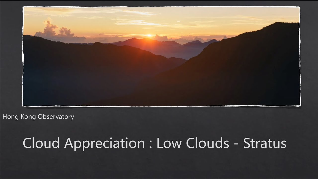 Cloud Appreciation: Low Cloud - Stratus
