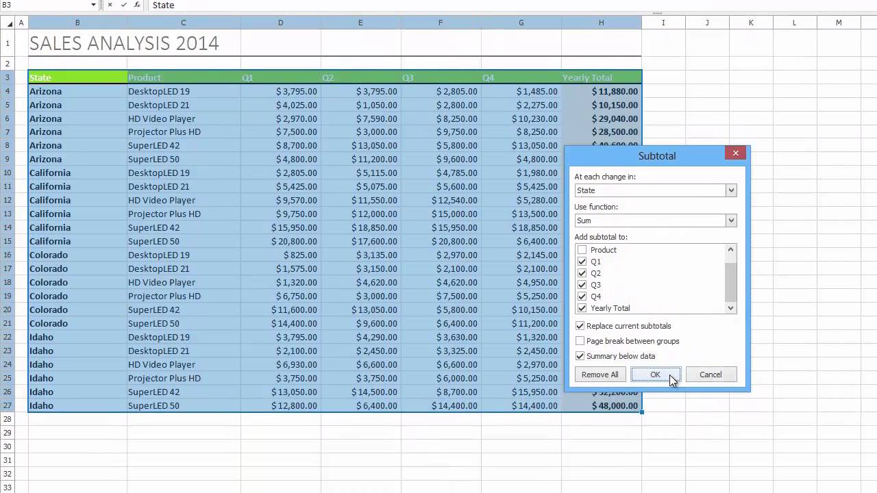 DevExpress WinForms Spreadsheet: Grouping and Outline