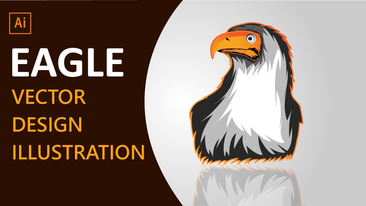 How To Create EAGLE Vector Illustration Design IN illustrator Tutorial