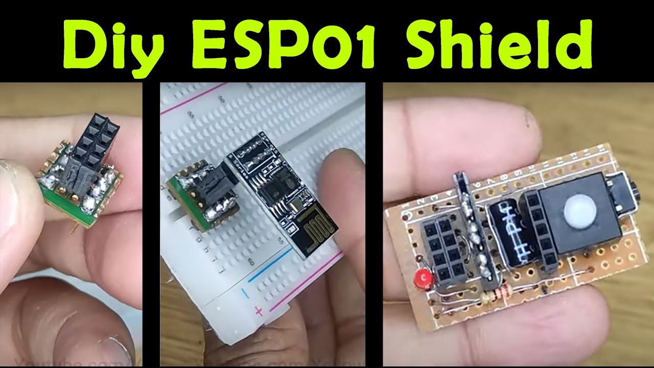 Diy ESP8266 ESP01 Shield For Breadboard And Programming By USB to UART Converter