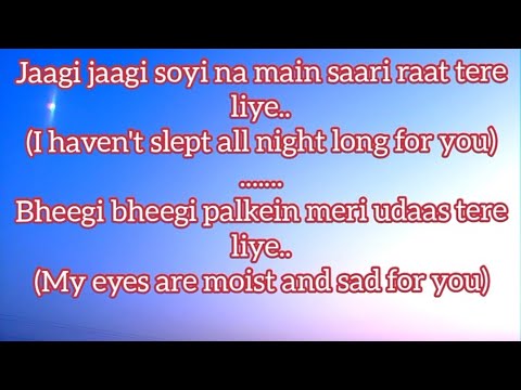 Tere Liye ~ Lyrics English translation - (Prince) || Atif Aslam, Shreya Ghoshal