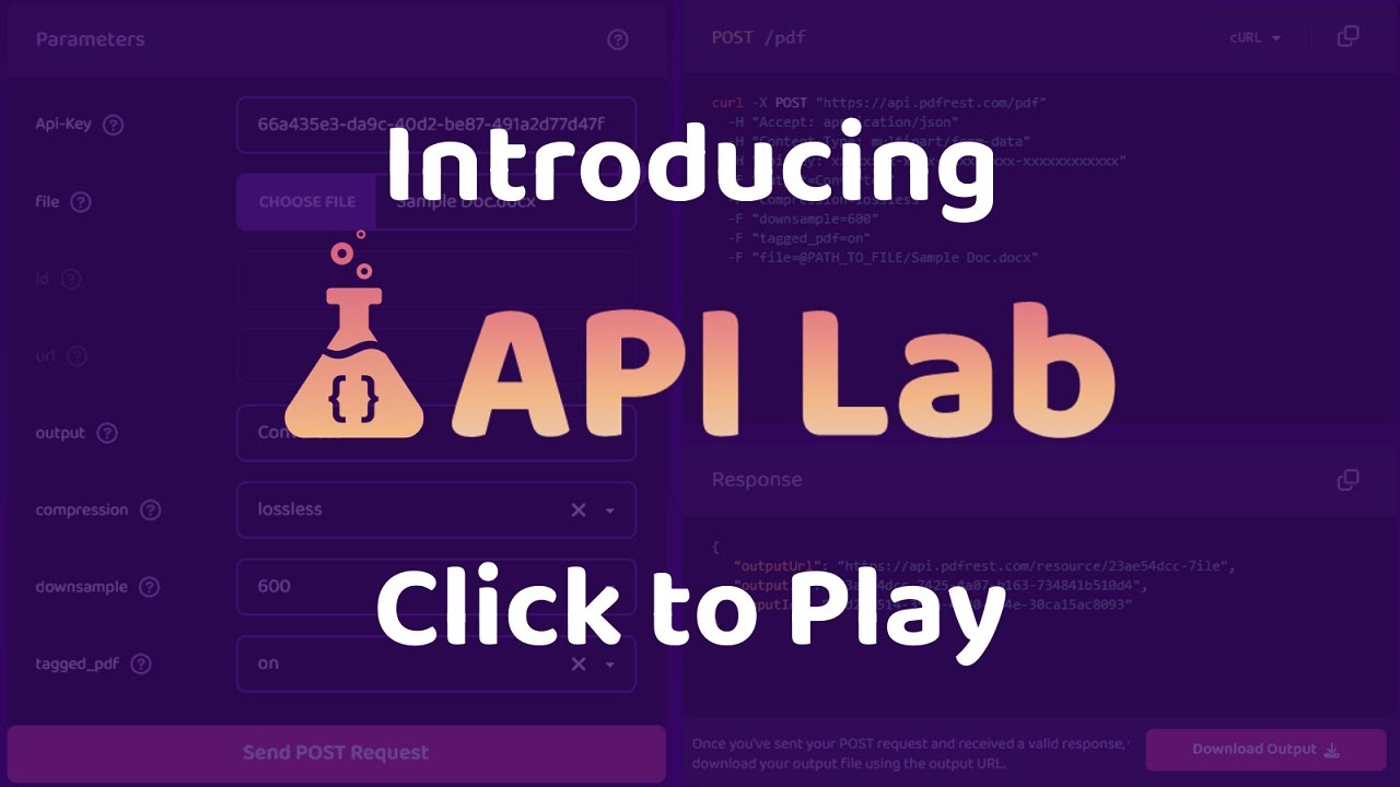 pdfRest API Lab Introduction