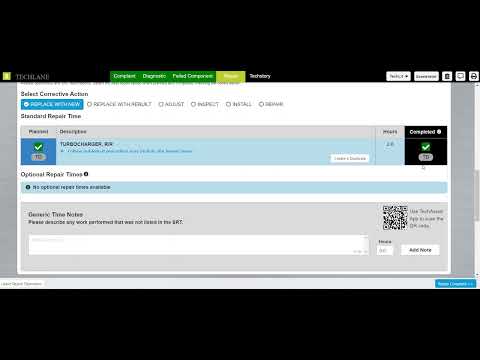 Repair Tab Explained in Techlane