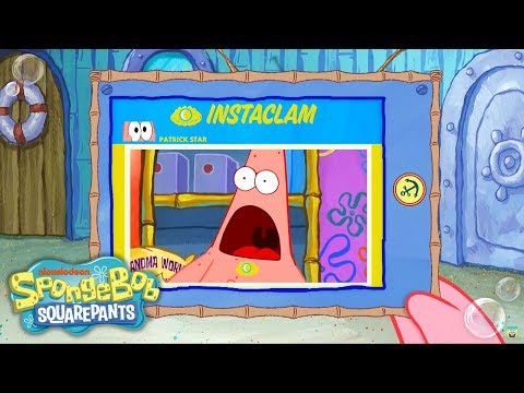 Patrick Checks His Instaclam | SpongeBob