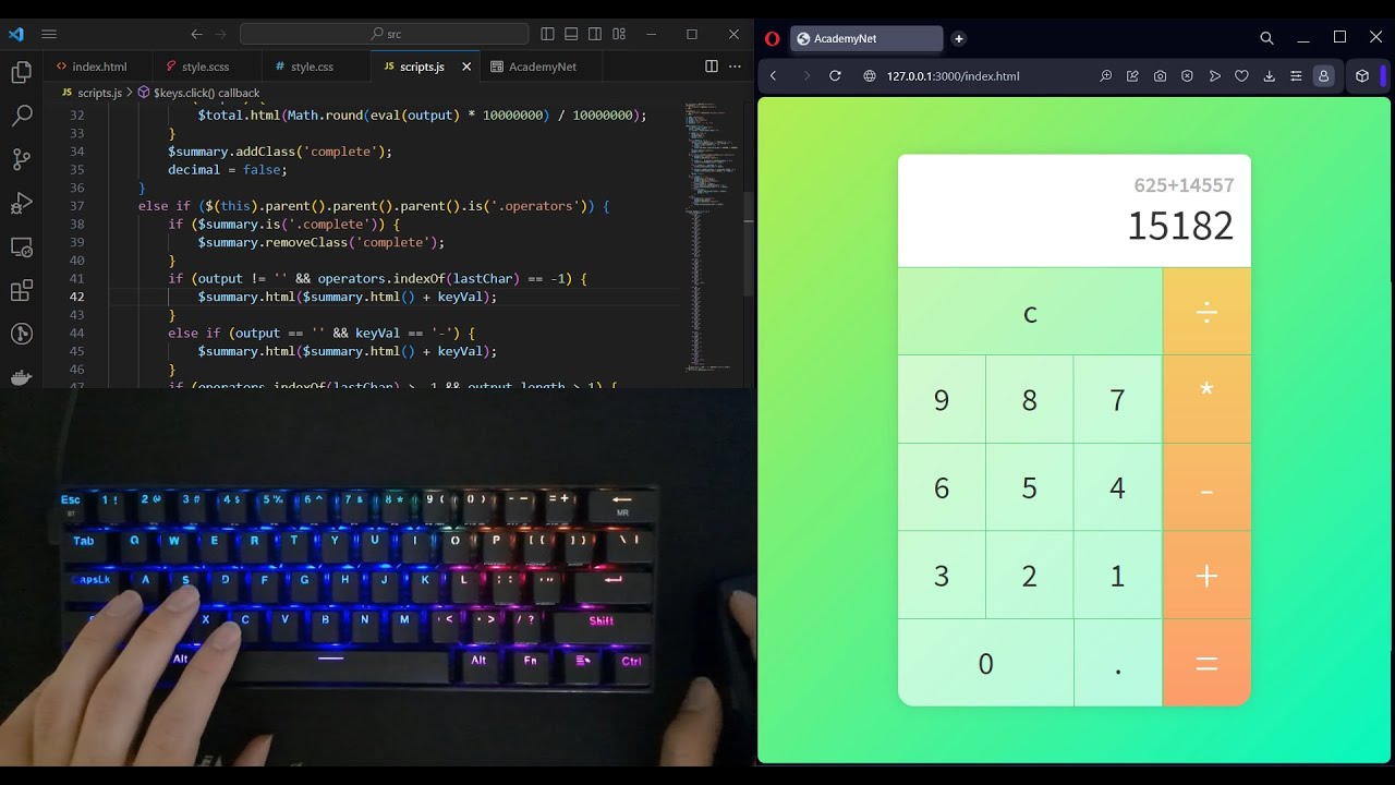 ASMR Programming - Calculator App Coding - No Talking