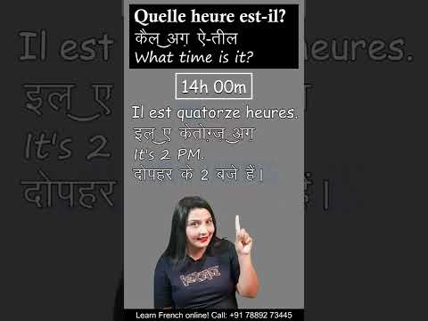 How to say IT'S 1400 HOURS (2 PM) in French?