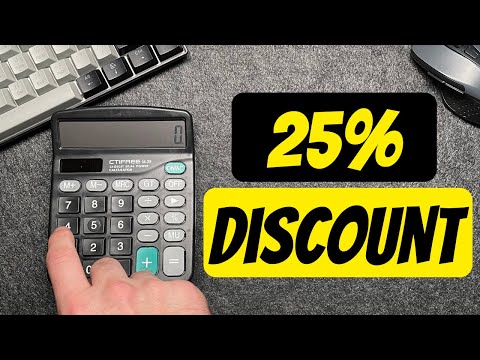 How to Calculate 25 Percent Discount on Calculator