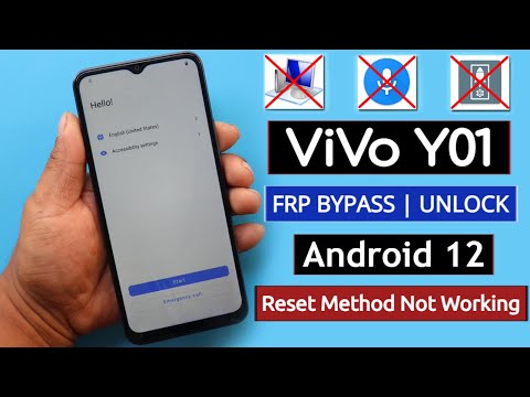 Vivo Y01 Frp Bypass/Unlock Without PC - Reset Option Not Working - New Method 2023 Android 12