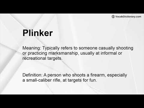 Plinker Meaning