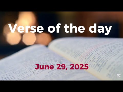 Verse of the day - June 29, 2025 | 2 Chronicles 26:3-4