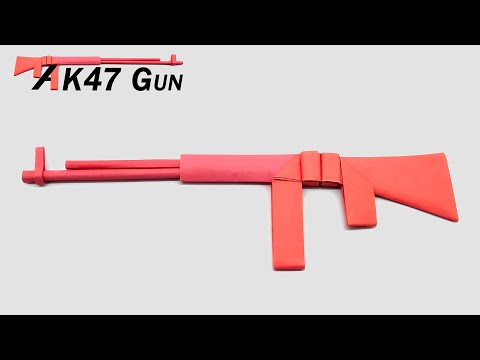 DIY Paper AK47 Gun Making At Home – How To Make An Origami Gun Easy ...