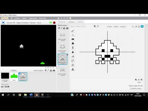 Space Invaders con Scratch 2 – Sesión 4 – Creando el ejército ...