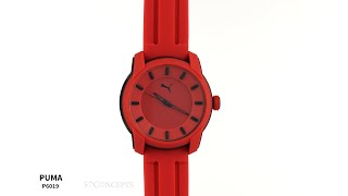 Puma P6019 - Red Silicone Watch • Watchard.com