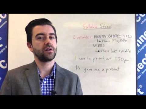 Syllable Stress in English